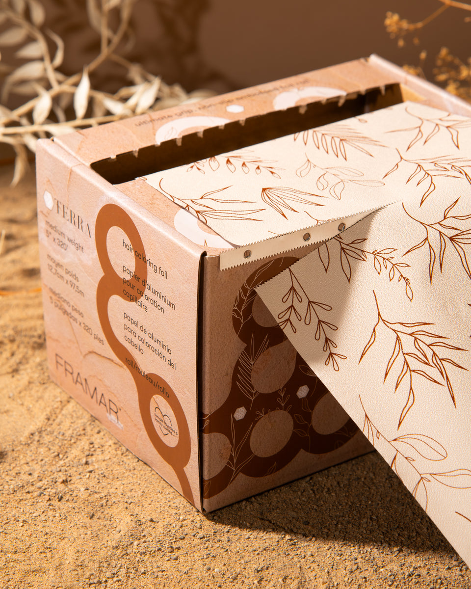 Framar Terra Embossed Roll Foil 97.5m (320ft) – Hair and More