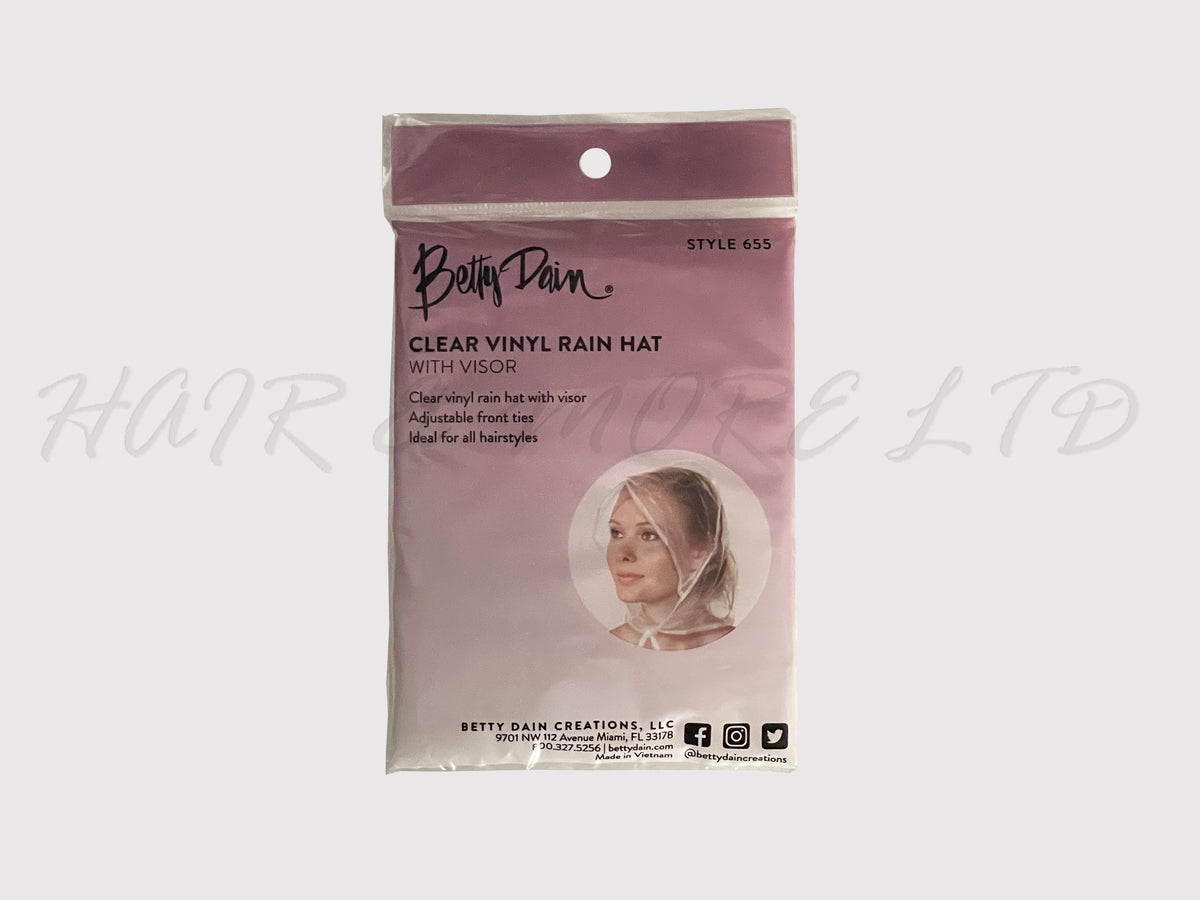 Betty Dain Clear Vinyl Rain Hat – Hair and More