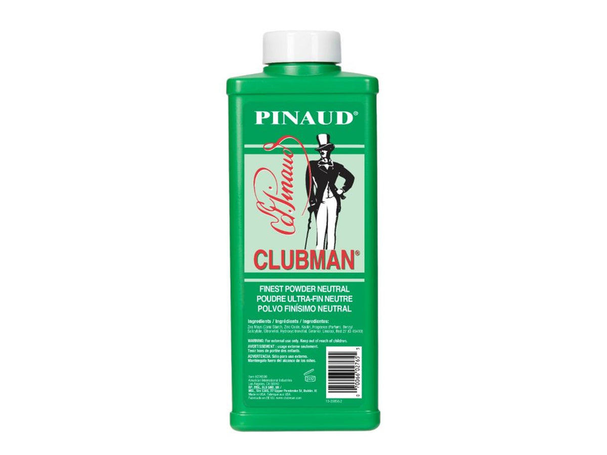 Pinaud Clubman Mens Talc Powder - Flesh/Neutral Tone, 255g – Hair and More