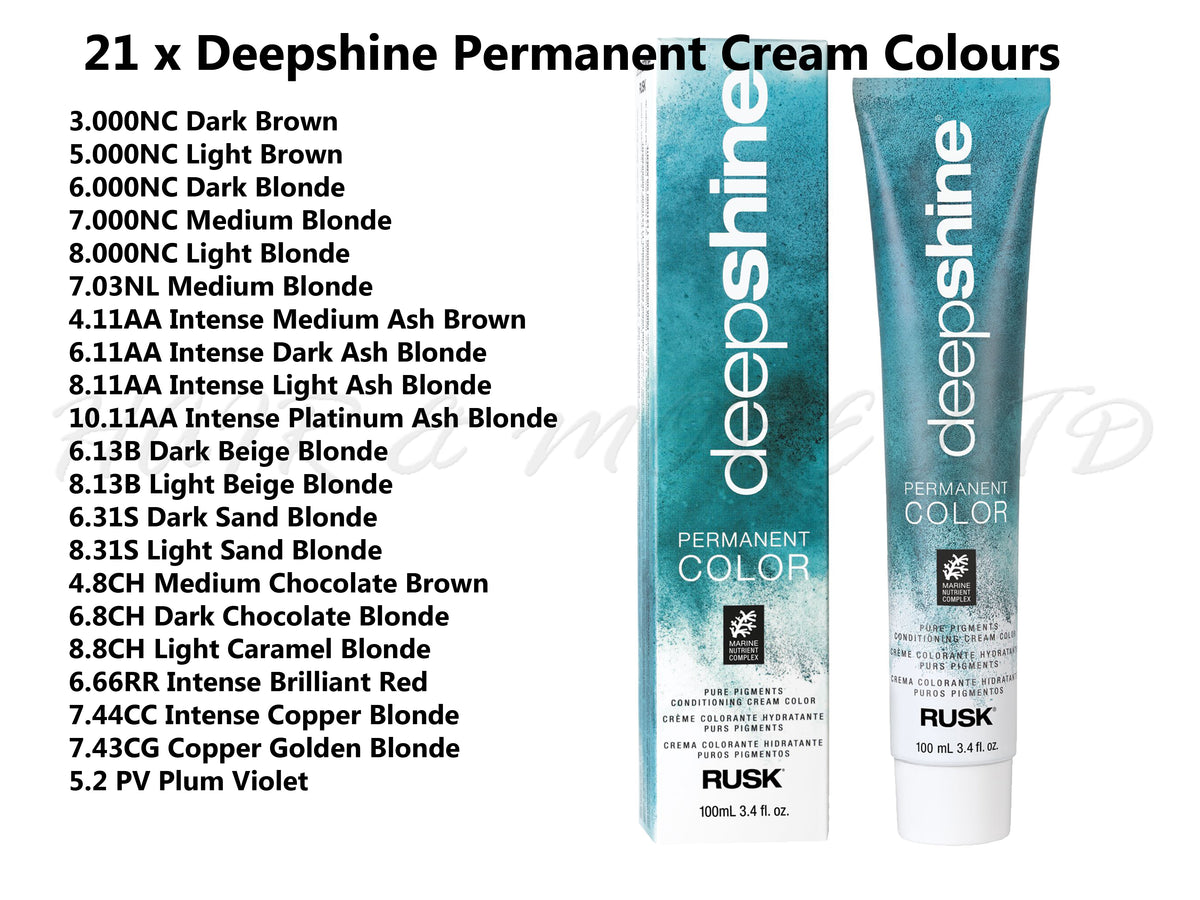 RUSK Deepshine Foolproof 21 Colour Salon Starter Pack – Hair and More
