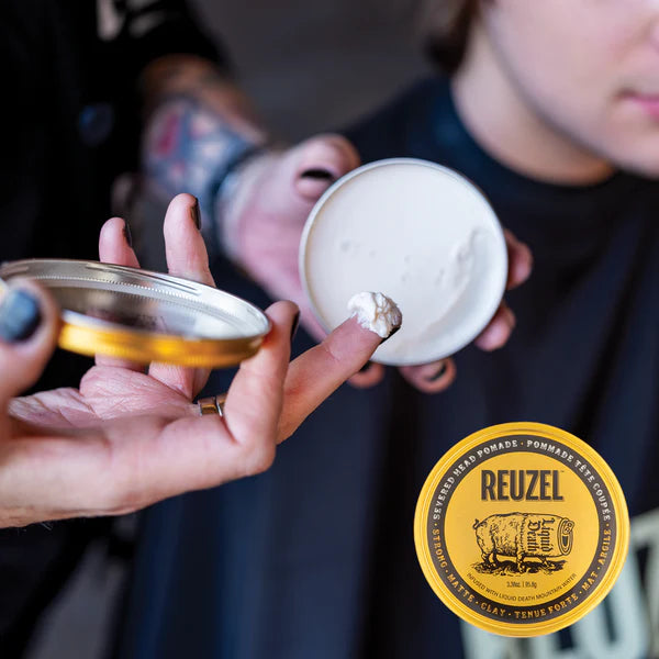 REUZEL x Liquid Death Severed Head Clay Pomade 95.8g – Hair and More