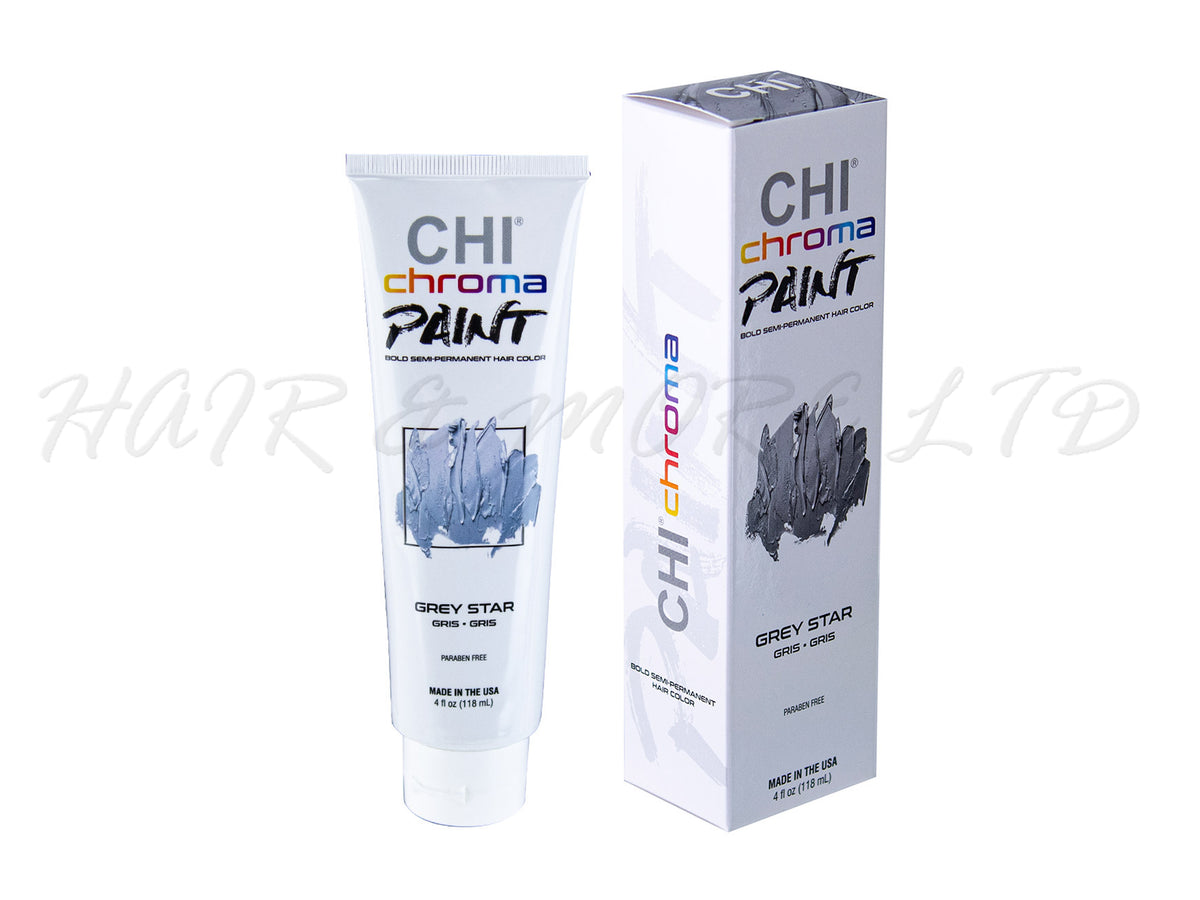 CHI Chroma Paint Semi-Permanent Colour 118ml - Grey Star – Hair and More