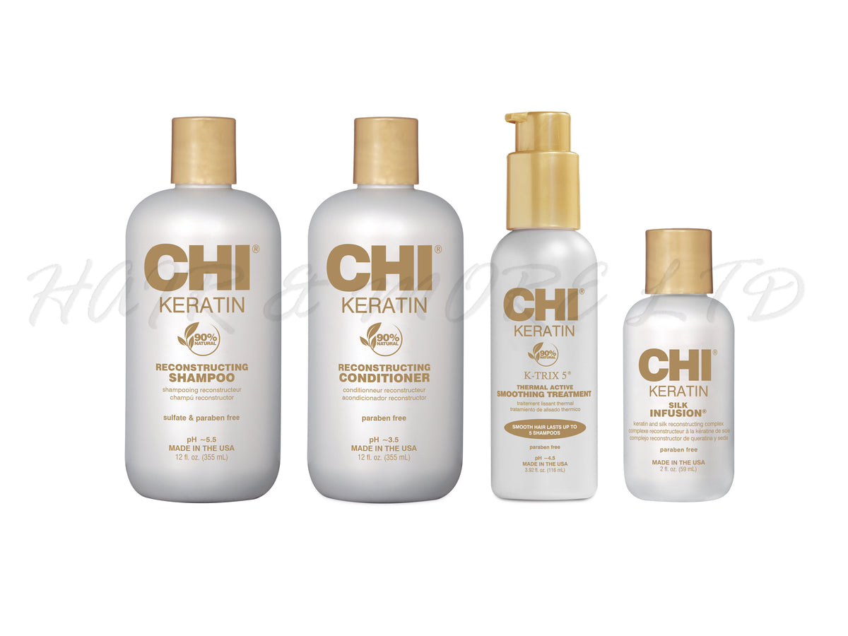 CHI Keratin Rebuild, Revive & Protect Gift Pack, 4pc – Hair and More