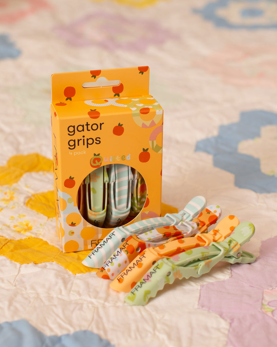 Framar Quilted Gator Grip Hair Clips (4pc) – Hair and More