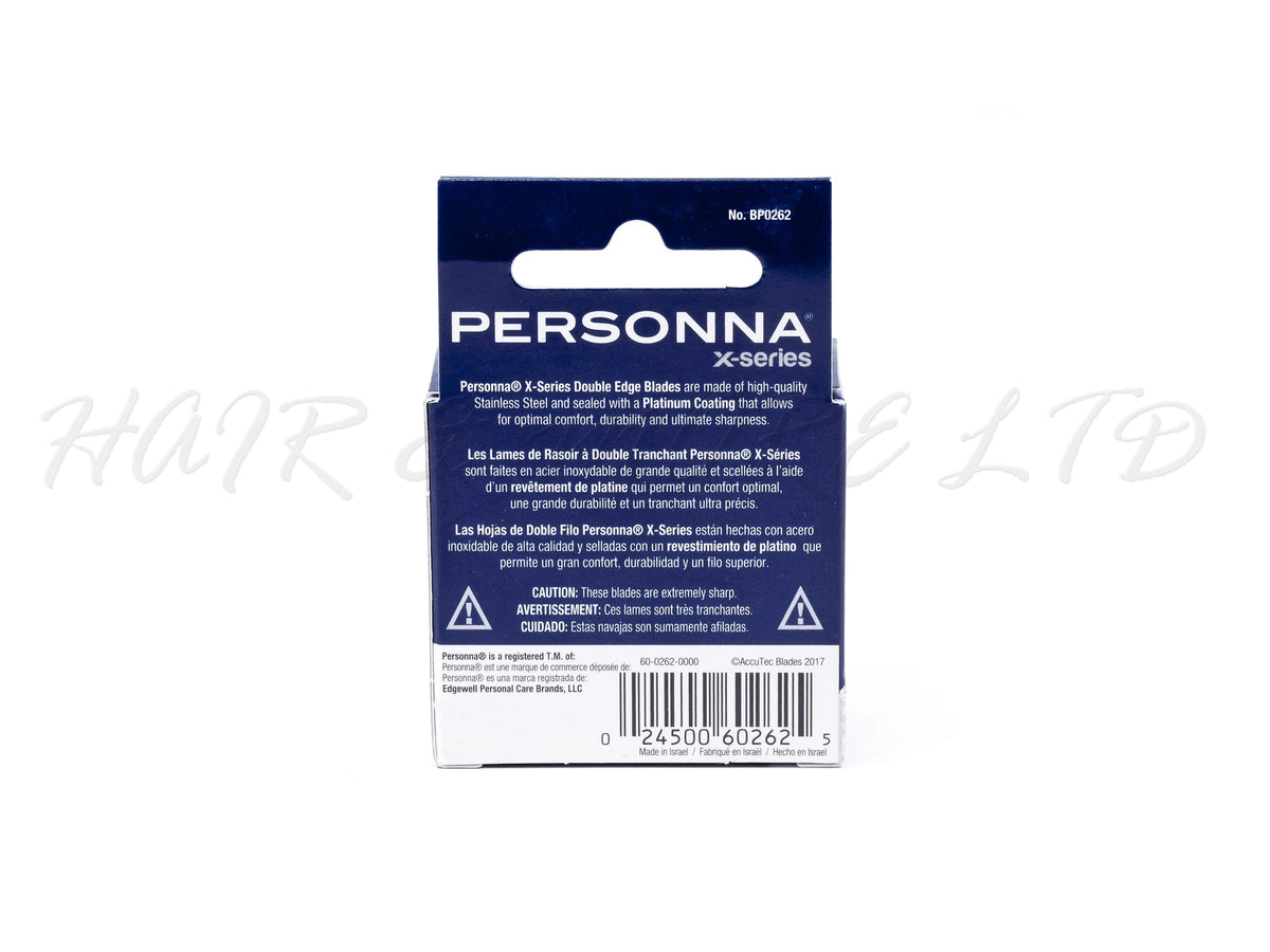 Personna X-Series Platinum Coated Double Edge Blades - 100 Pack – Hair ...
