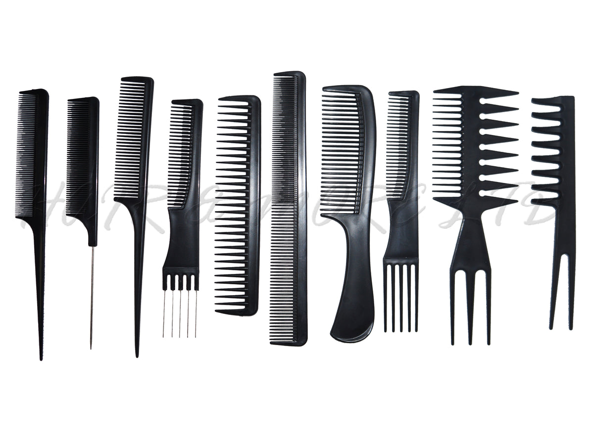 Hairdressing 10 Piece Comb Set – Hair and More