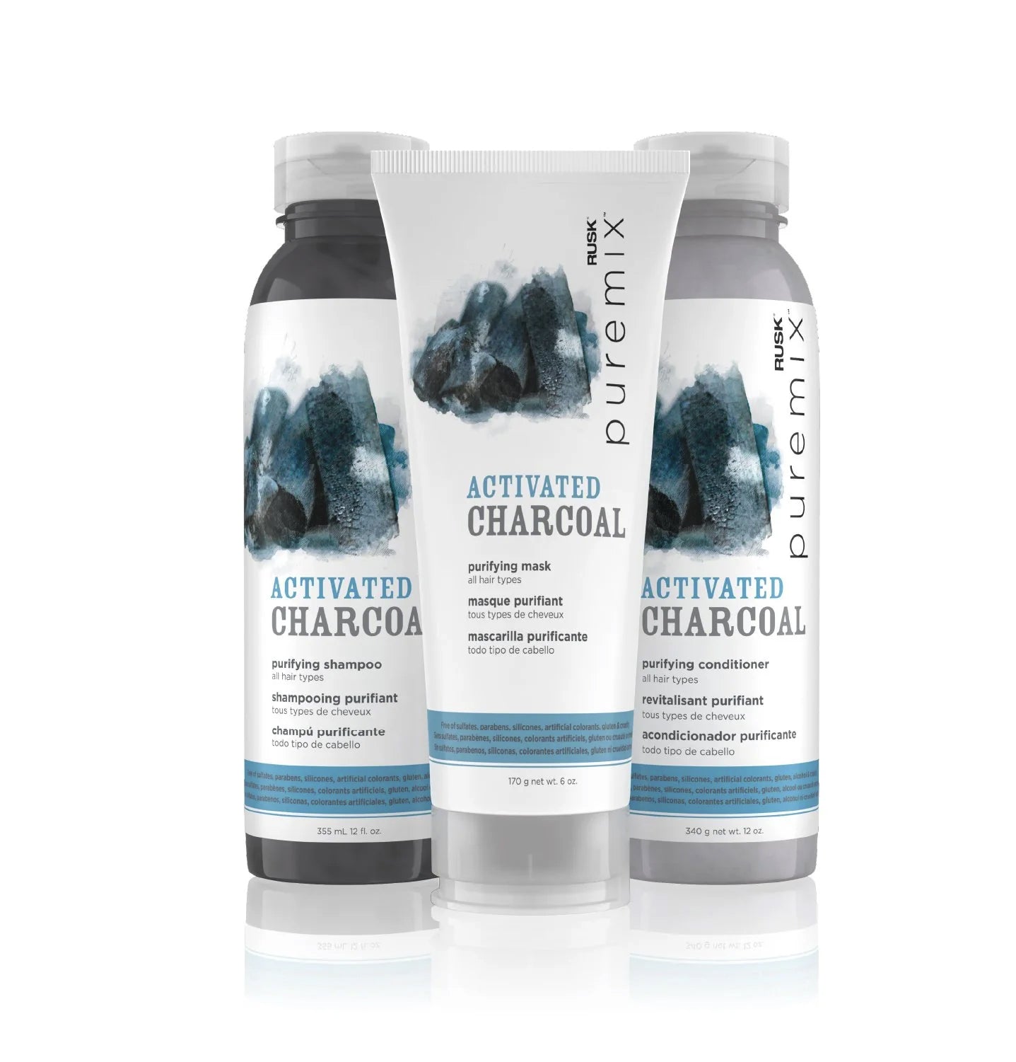 Rusk Puremix Activated Charcoal Purifying Mask 170g – Hair and More