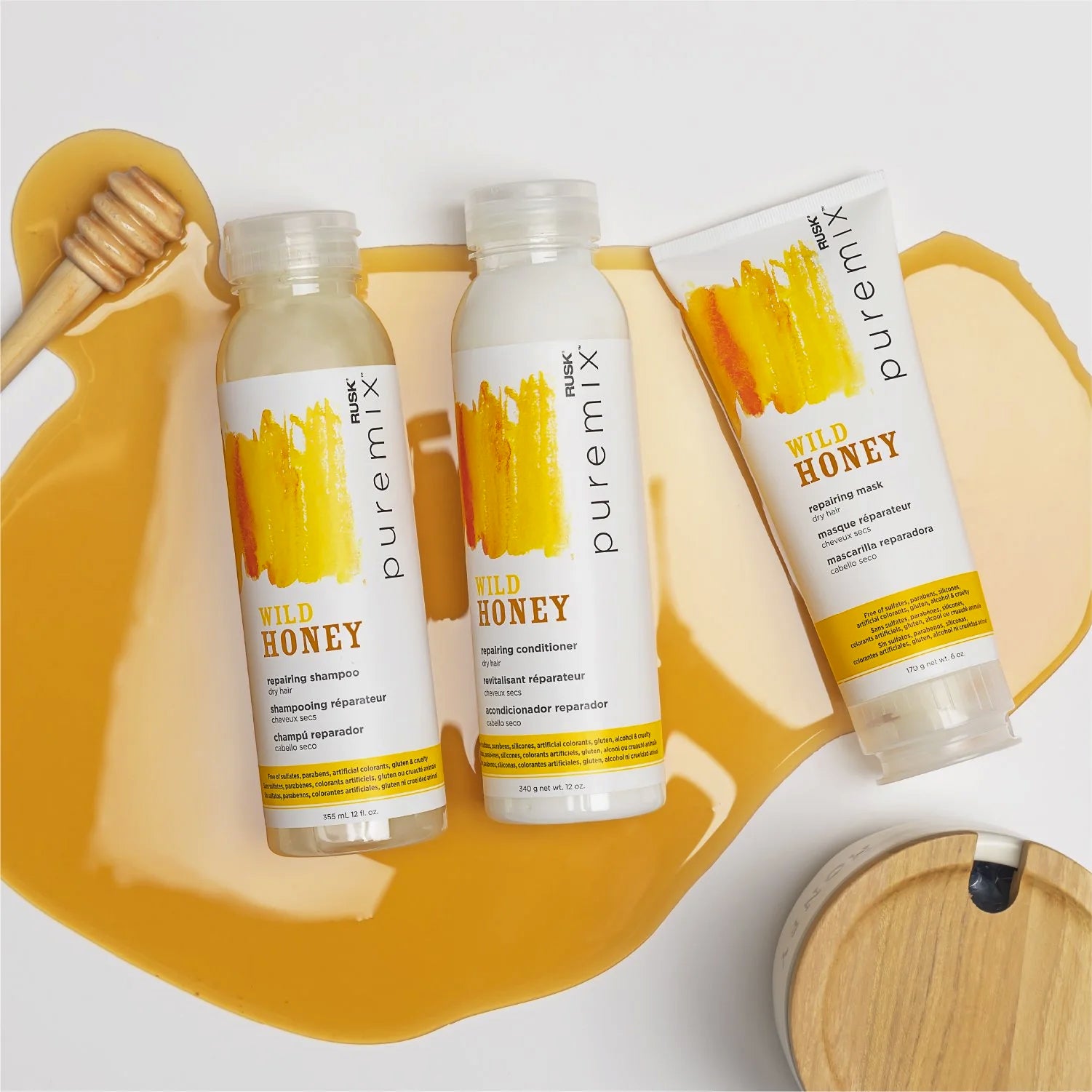 Rusk Puremix Wild Honey Repairing Shampoo 355ml – Hair and More