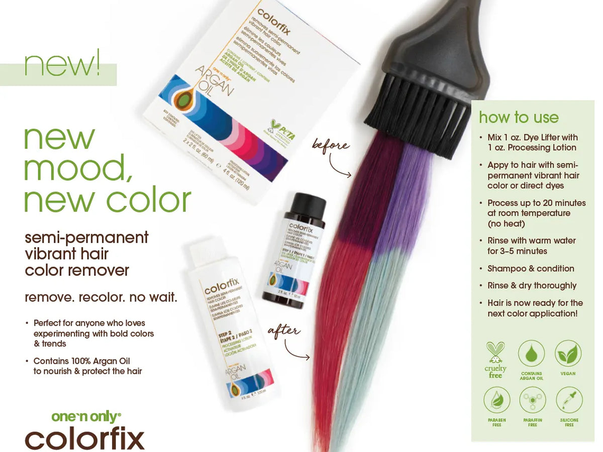 One 'N Only Colorfix Semi Permanent Hair Colour Remover – Hair and More