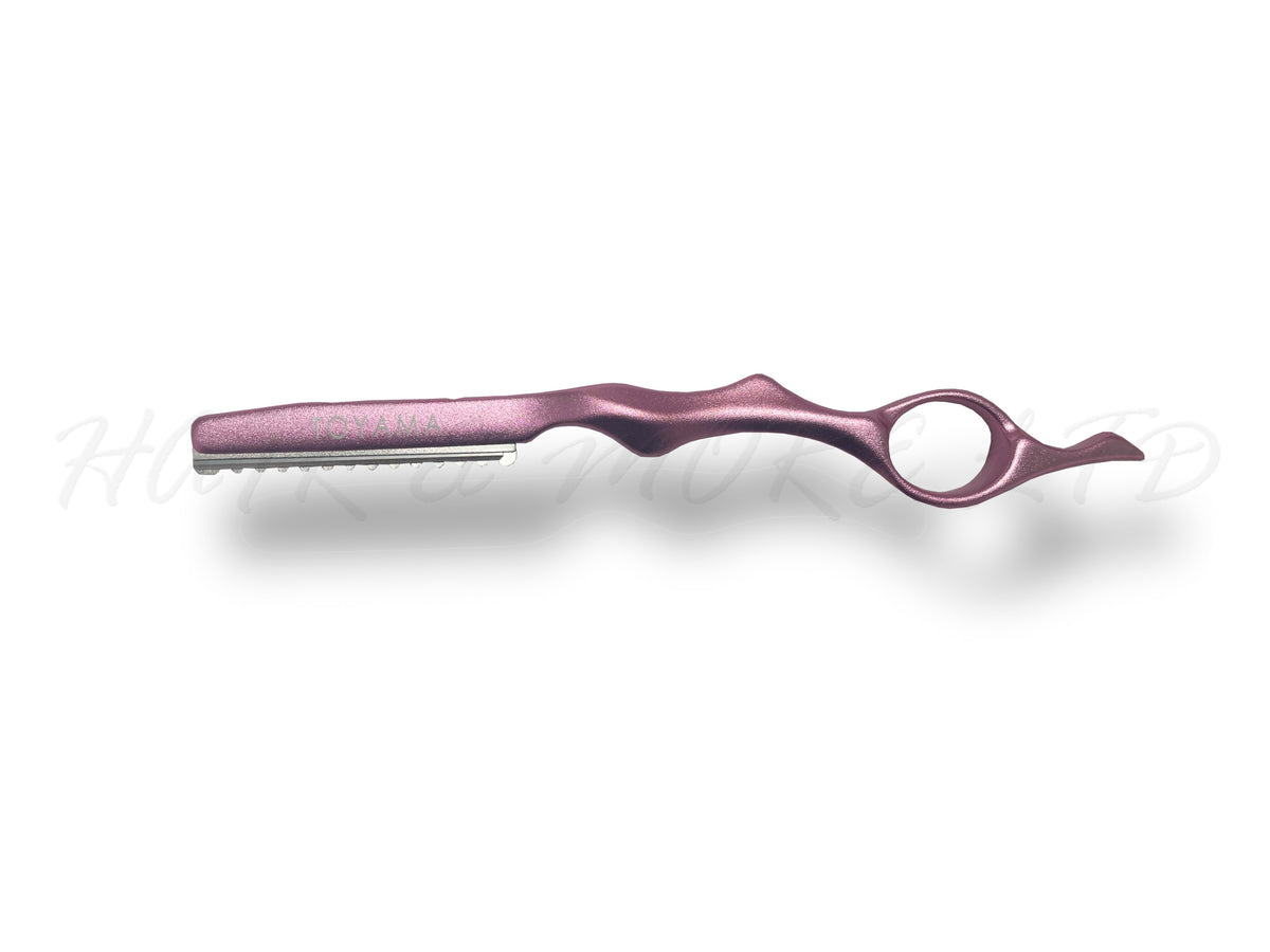 Toyama Professional Razor Aluminum Handle - Pink – Hair and More