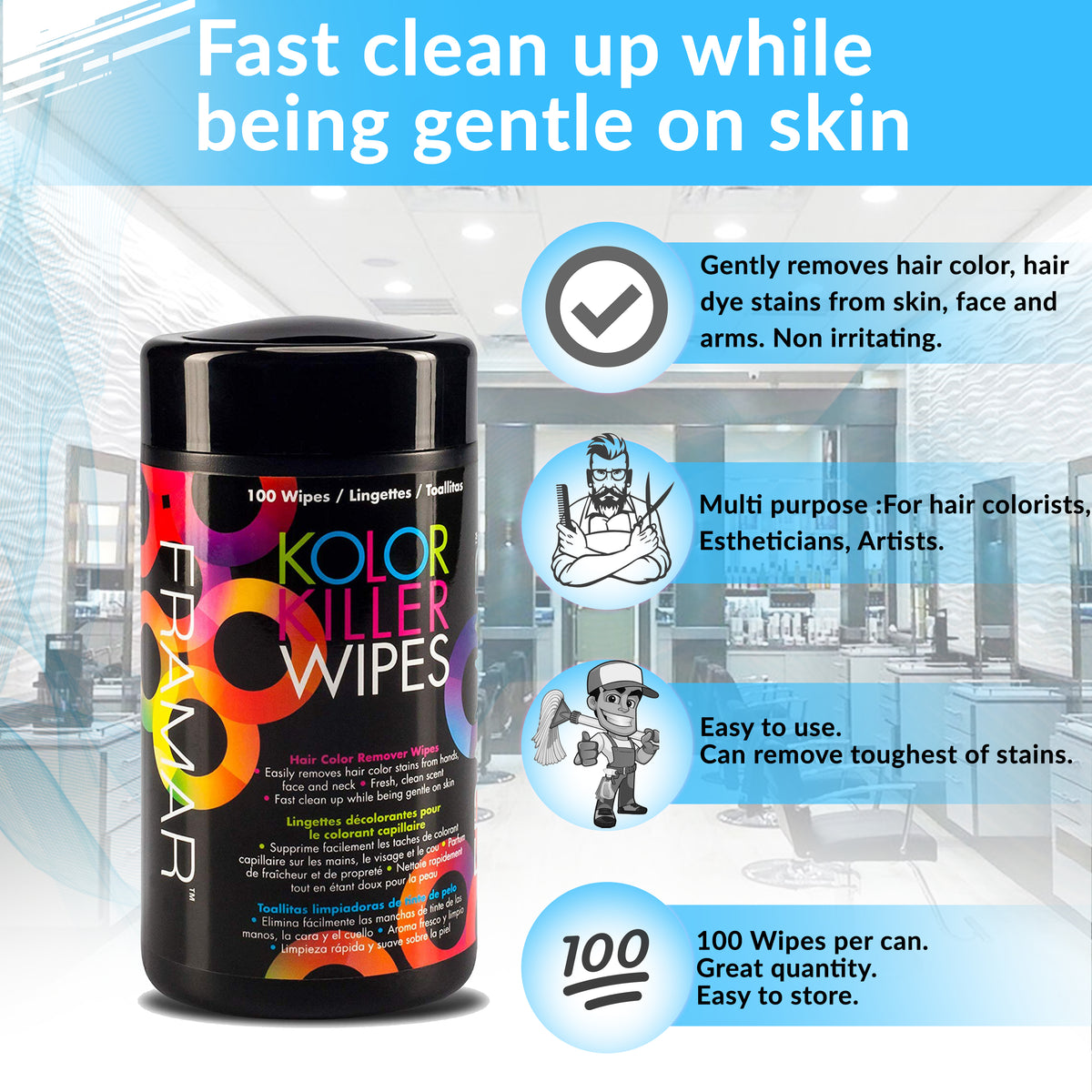 Framar Kolor Killer Wipes – Hair and More